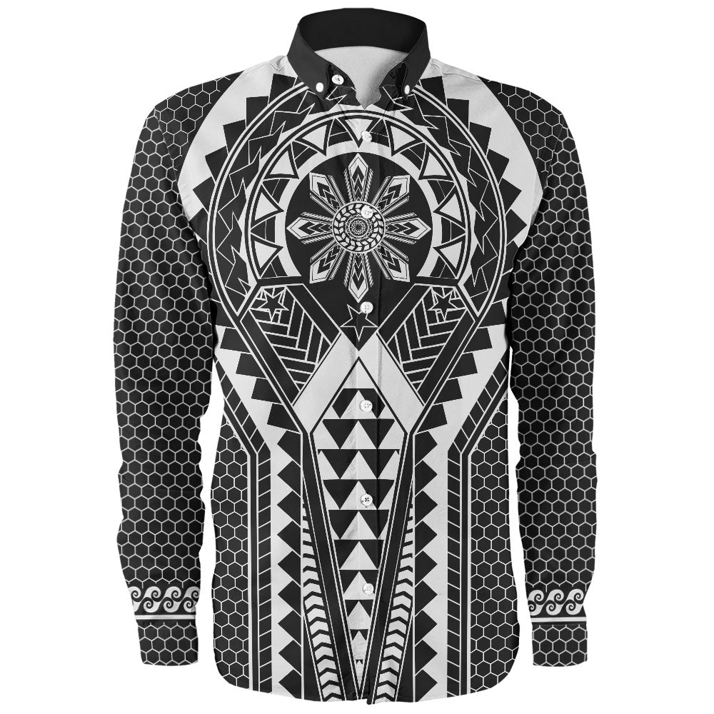 Philippines Filipinos Long Sleeve Shirt Batok Filipino Tattoo Style ...