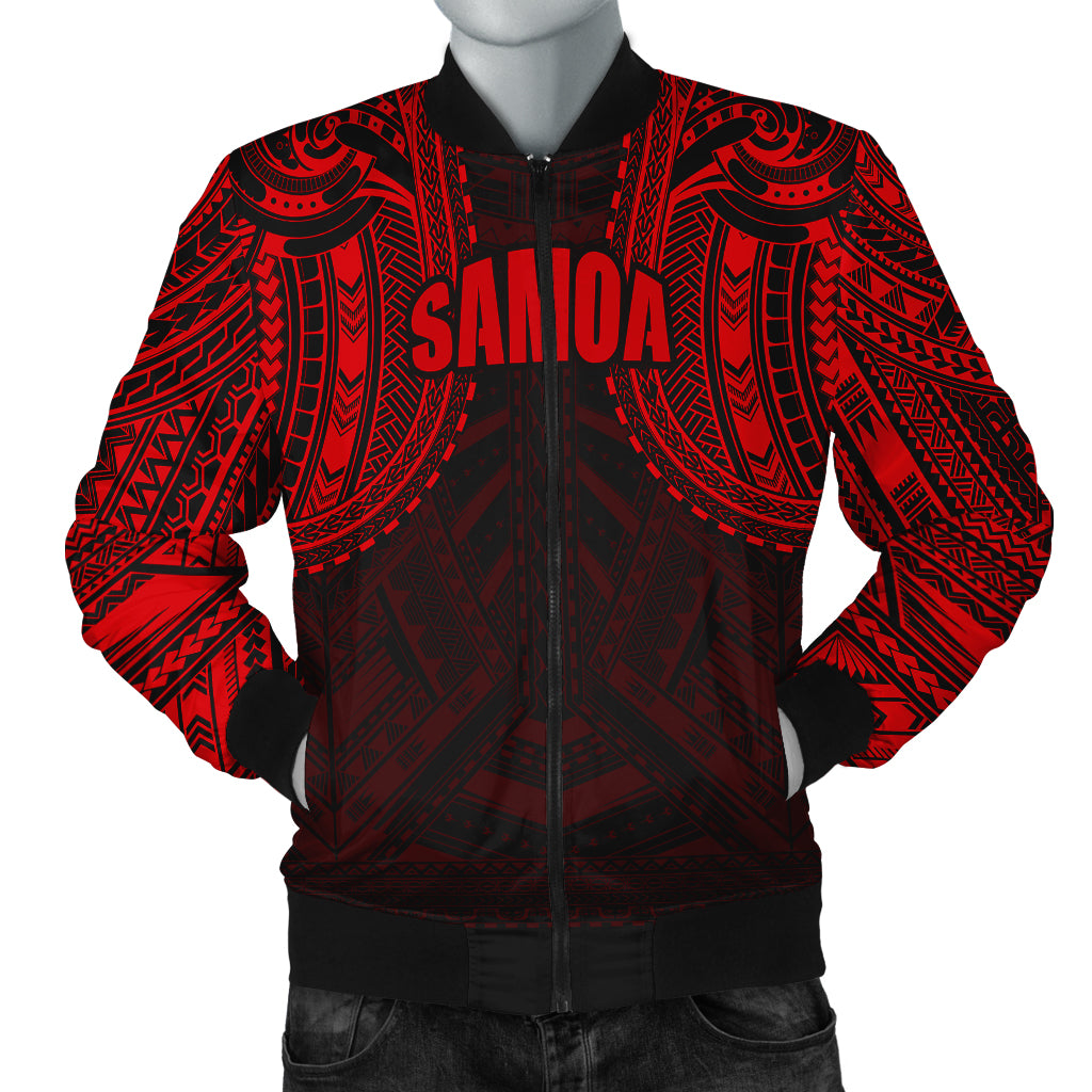 Samoa Spirit Bomber Jacket (Red) | Polynesian.co