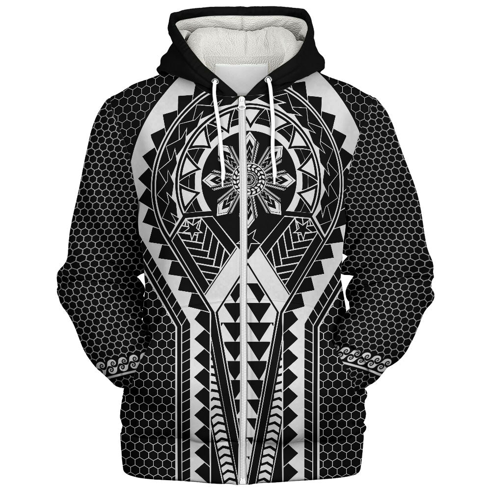 Philippines Filipinos Sherpa Hoodie Batok Filipino Tattoo Style ...