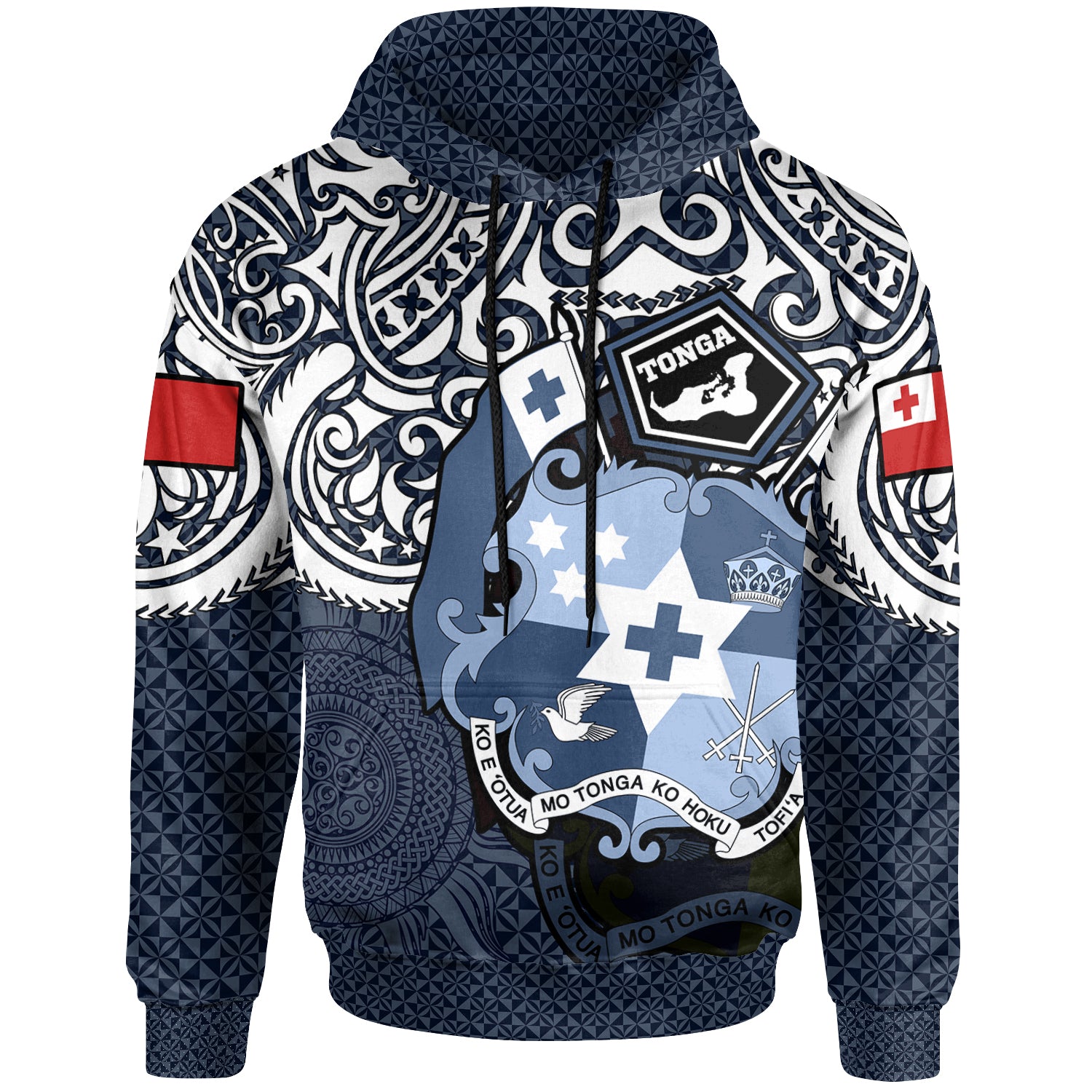 Tonga Polynesian Hoodie - Tongan Pride (Blue) | Polynesian.co