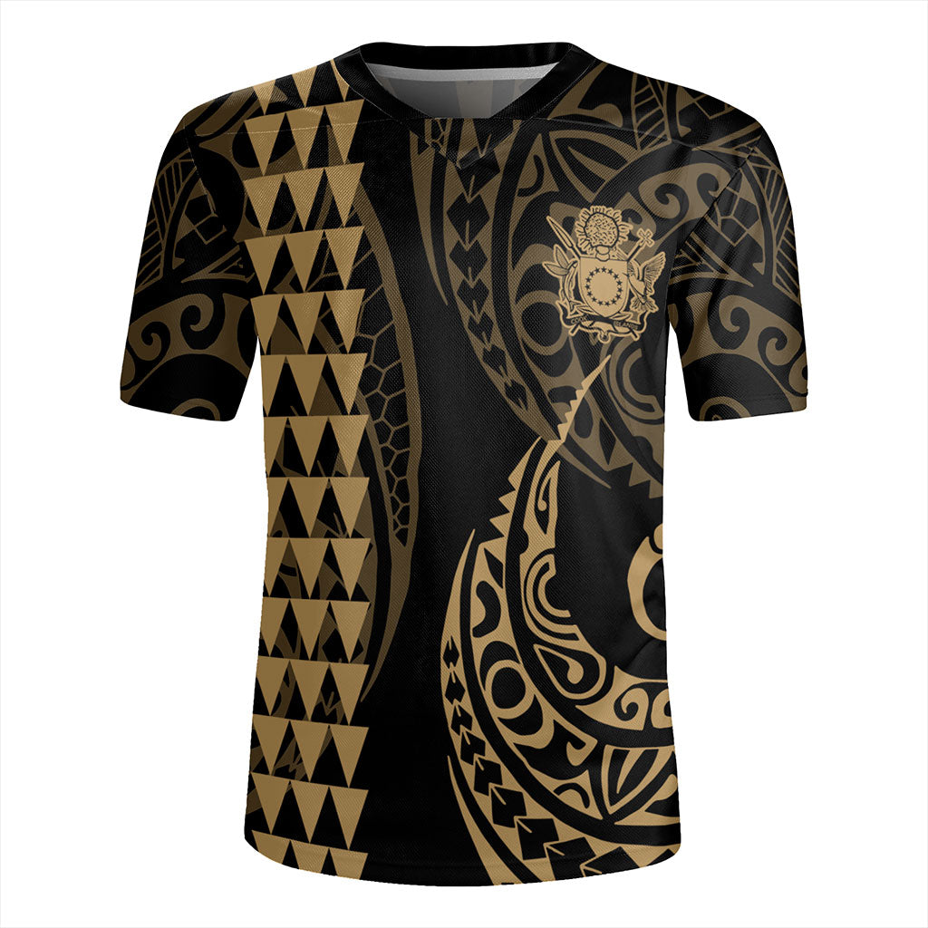 Cook Islands Rugby Jersey Kakau Style Ver.1 | Polynesian.co