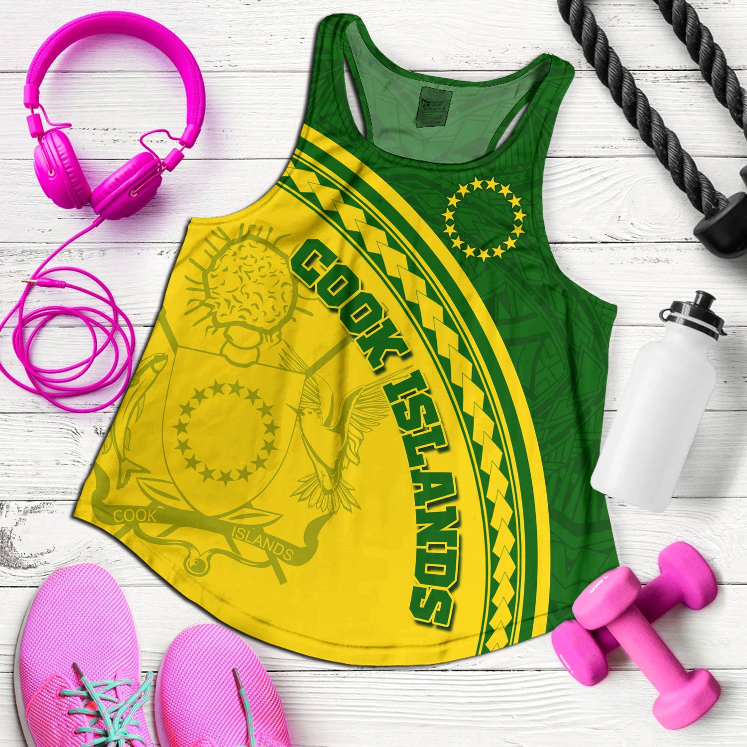 Cook Islands Custom Personalised Women Tank Polynesian Tribal Patterns ...