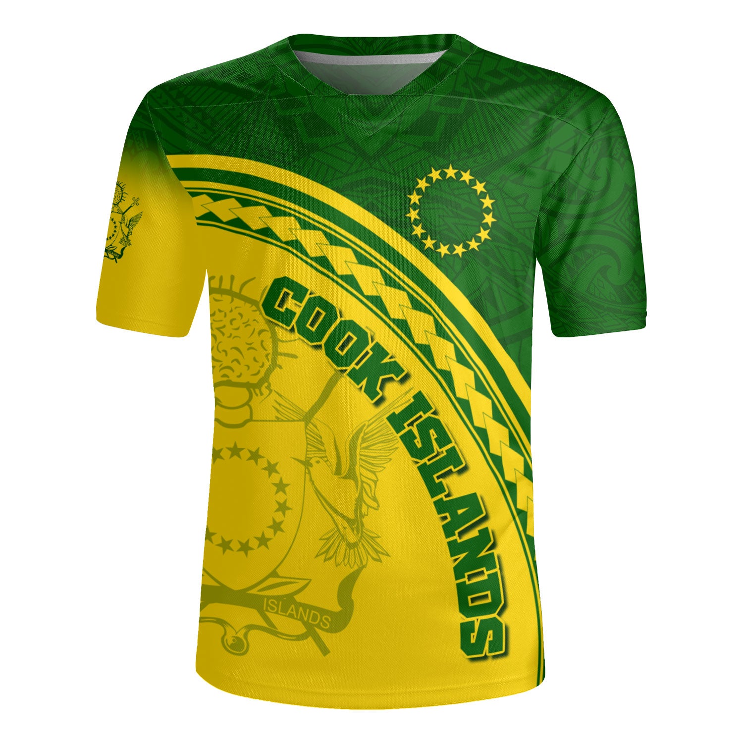 Cook Islands Custom Personalised Rugby Jersey Polynesian Tribal ...