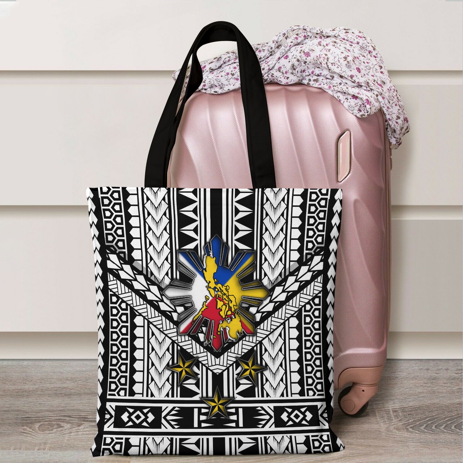 Philippines Filipino Sun And Stars Tribal Tattoo Patterns Style Tote ...
