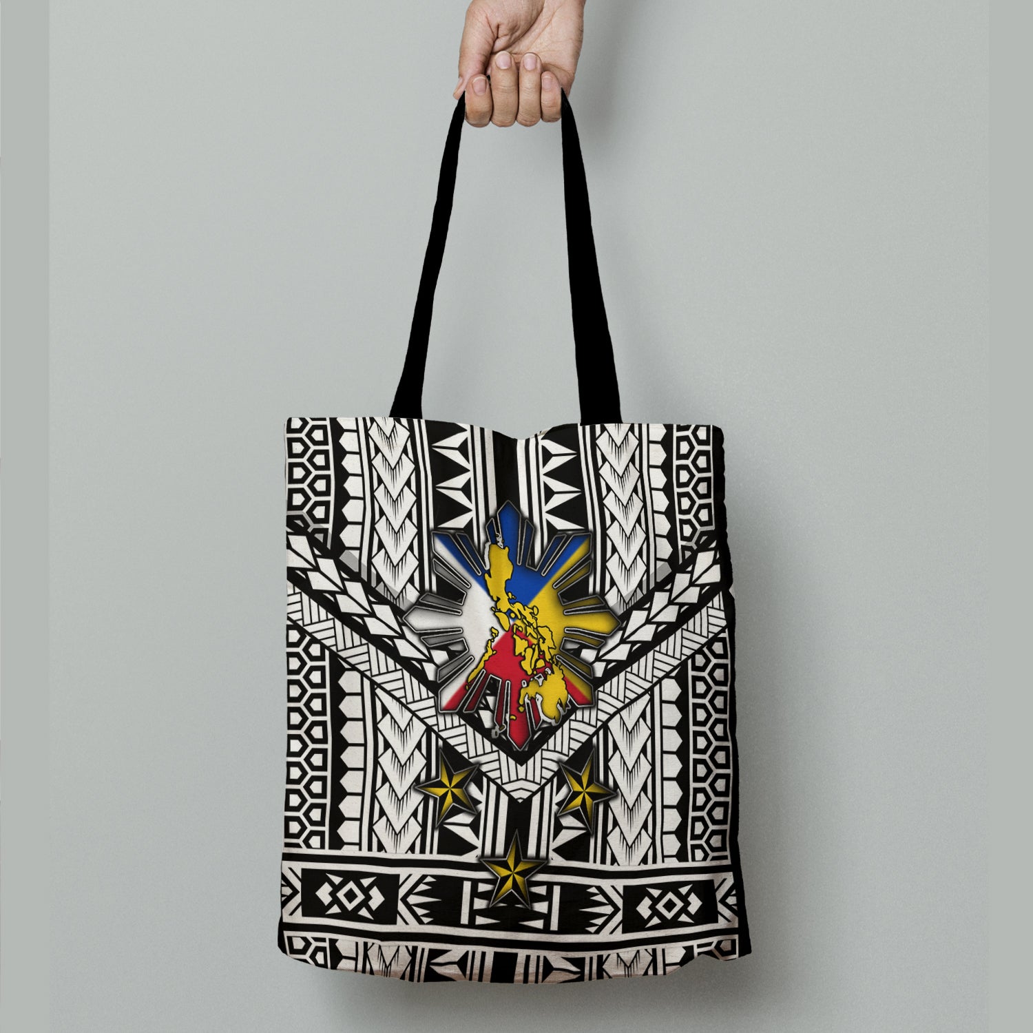 Philippines Filipino Sun And Stars Tribal Tattoo Patterns Style Tote ...