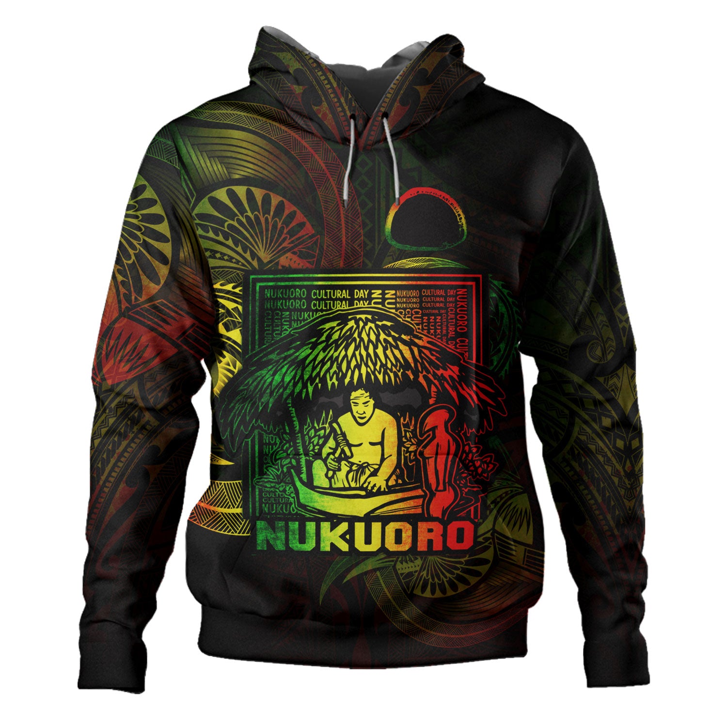 Federated States Of Micronesia Hoodie Custom Nukuoro Atoll Cultural ...