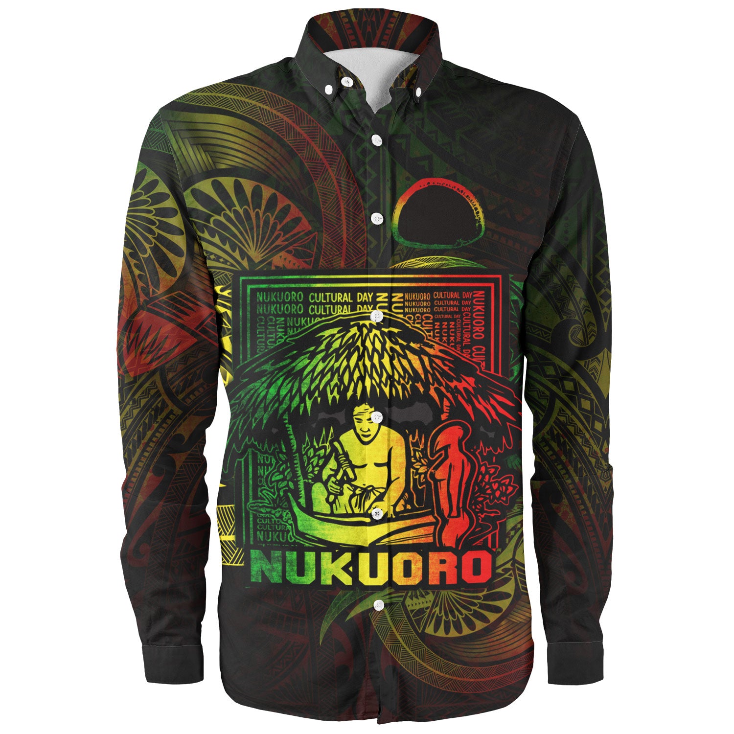 Federated States Of Micronesia Long Sleeve Shirt Custom Nukuoro Atoll ...