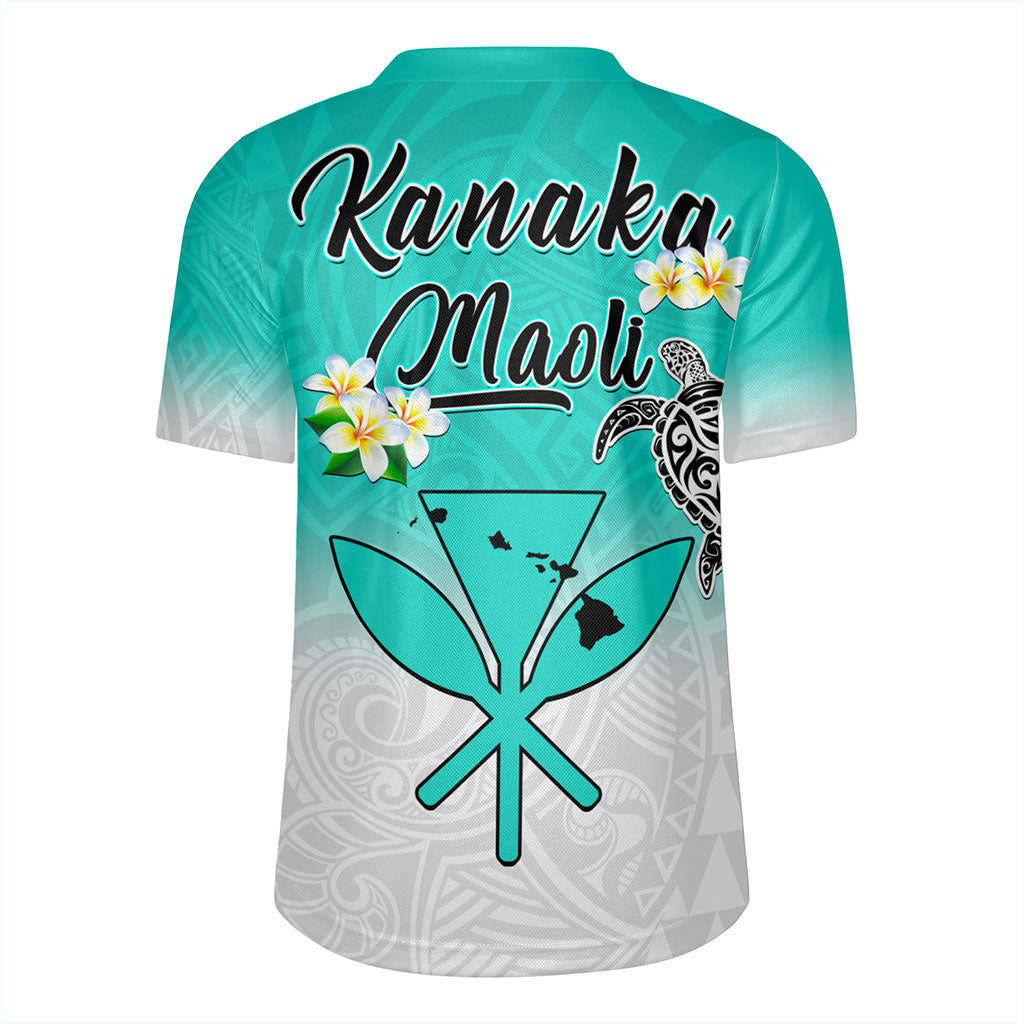 Hawaii Rugby Jersey Kanaka Maoli With Map Tribal Aloha | Polynesian.co
