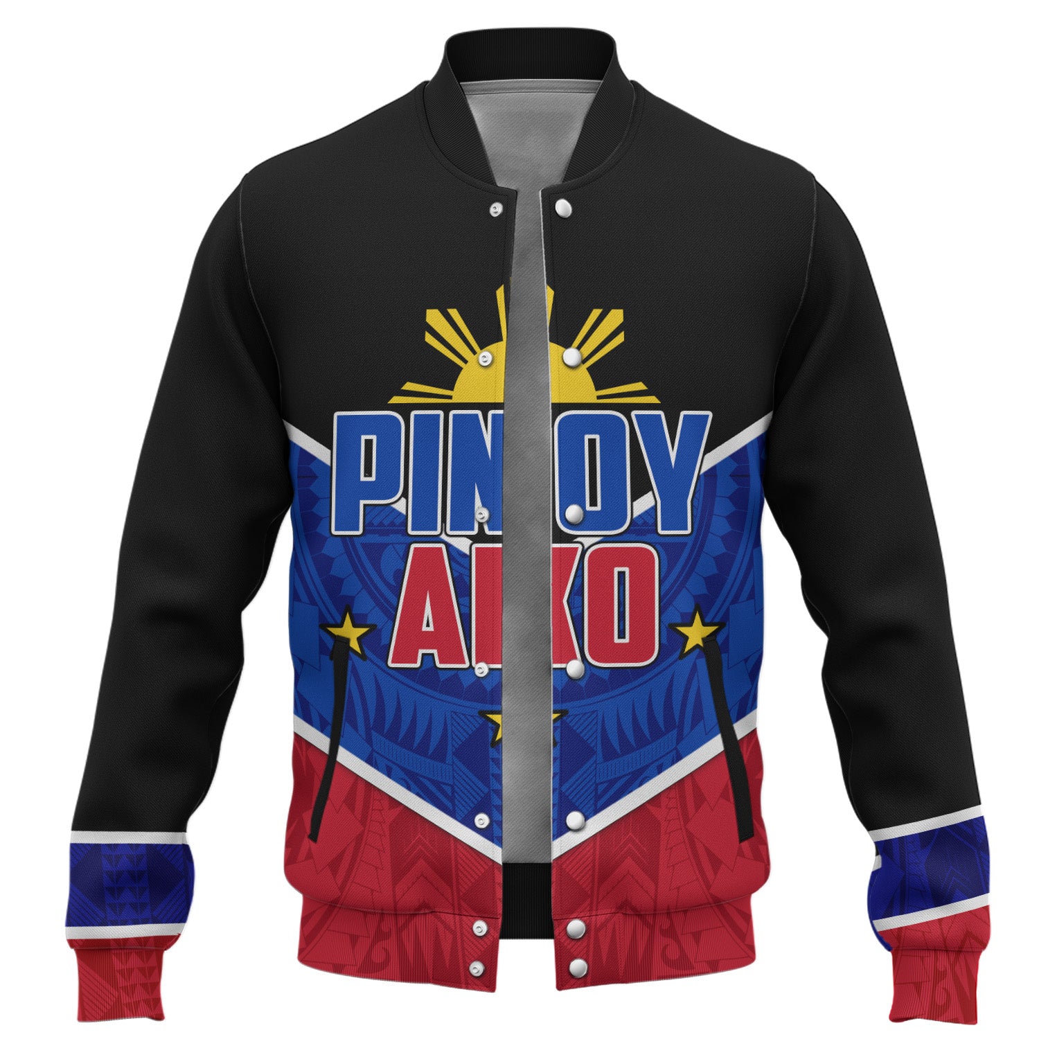 Philippines Filipinos Baseball Jacket Pinoy Ako Style | Polynesian.co