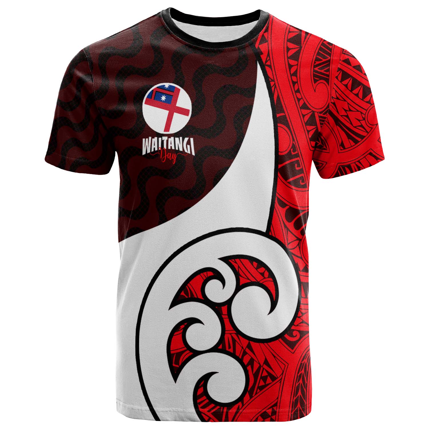 New Zealand T-shirt - Custom Flag of the United Tribes of New Zealand ...