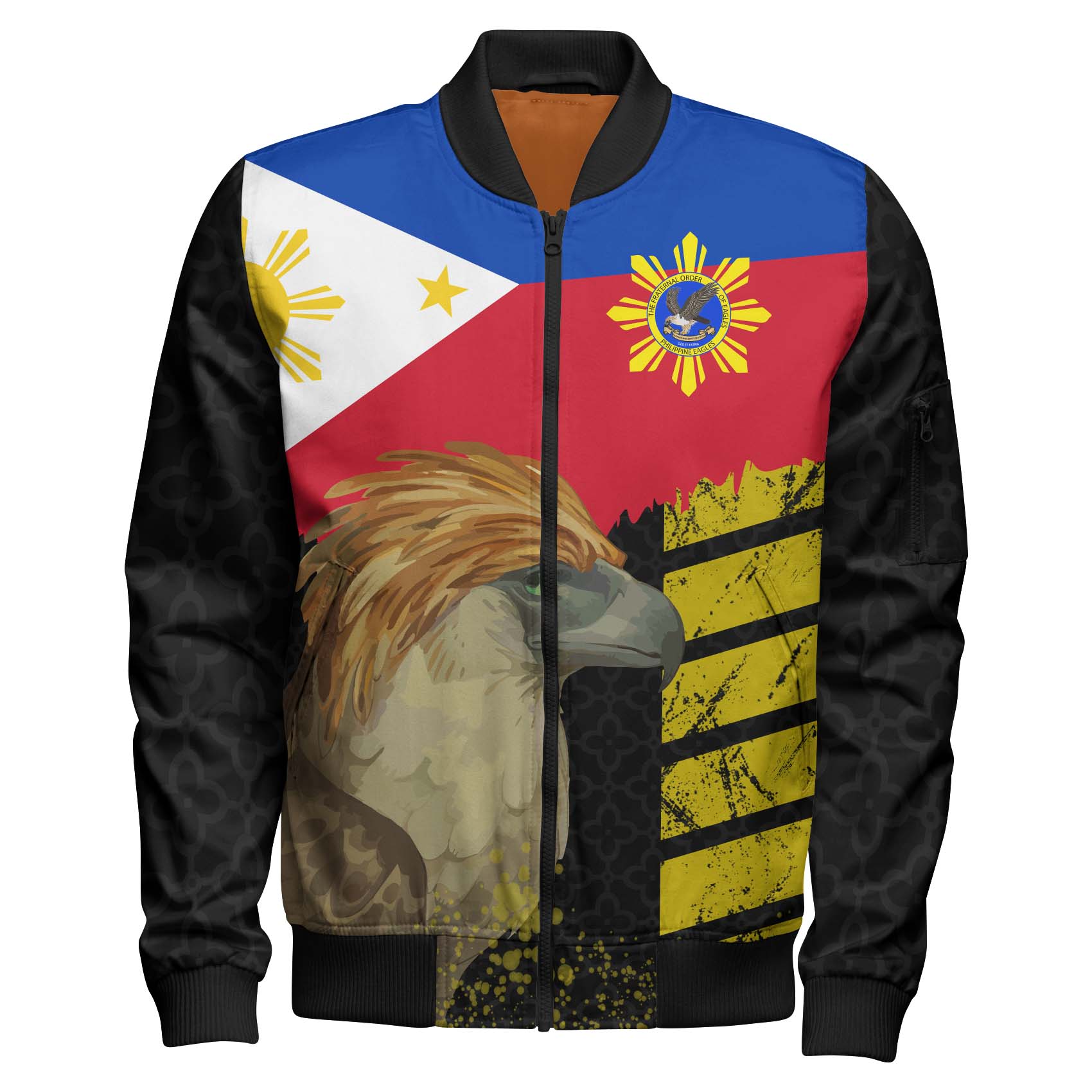 Philippines Bomber Jacket - Philippine Eagles Filipino Flag | Polynesian.co
