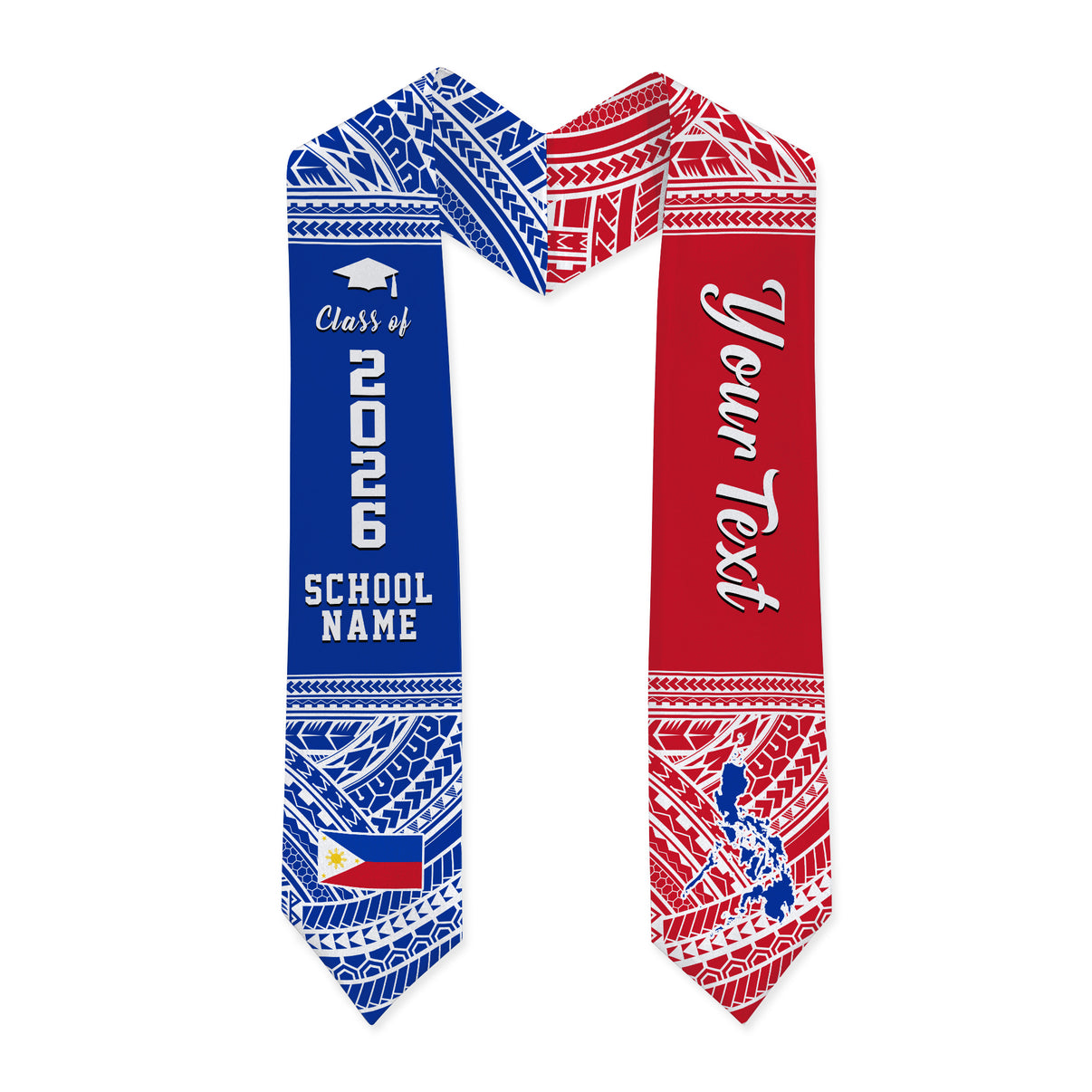 Philippines Filipinos Graduation Stole Custom Sun Star Polynesia ...