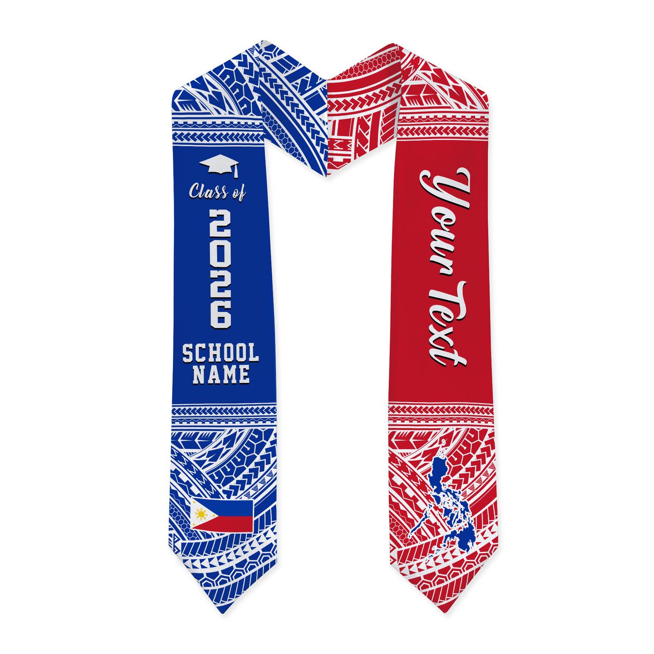 Philippines Filipinos Graduation Stole Custom Sun Star Polynesia ...