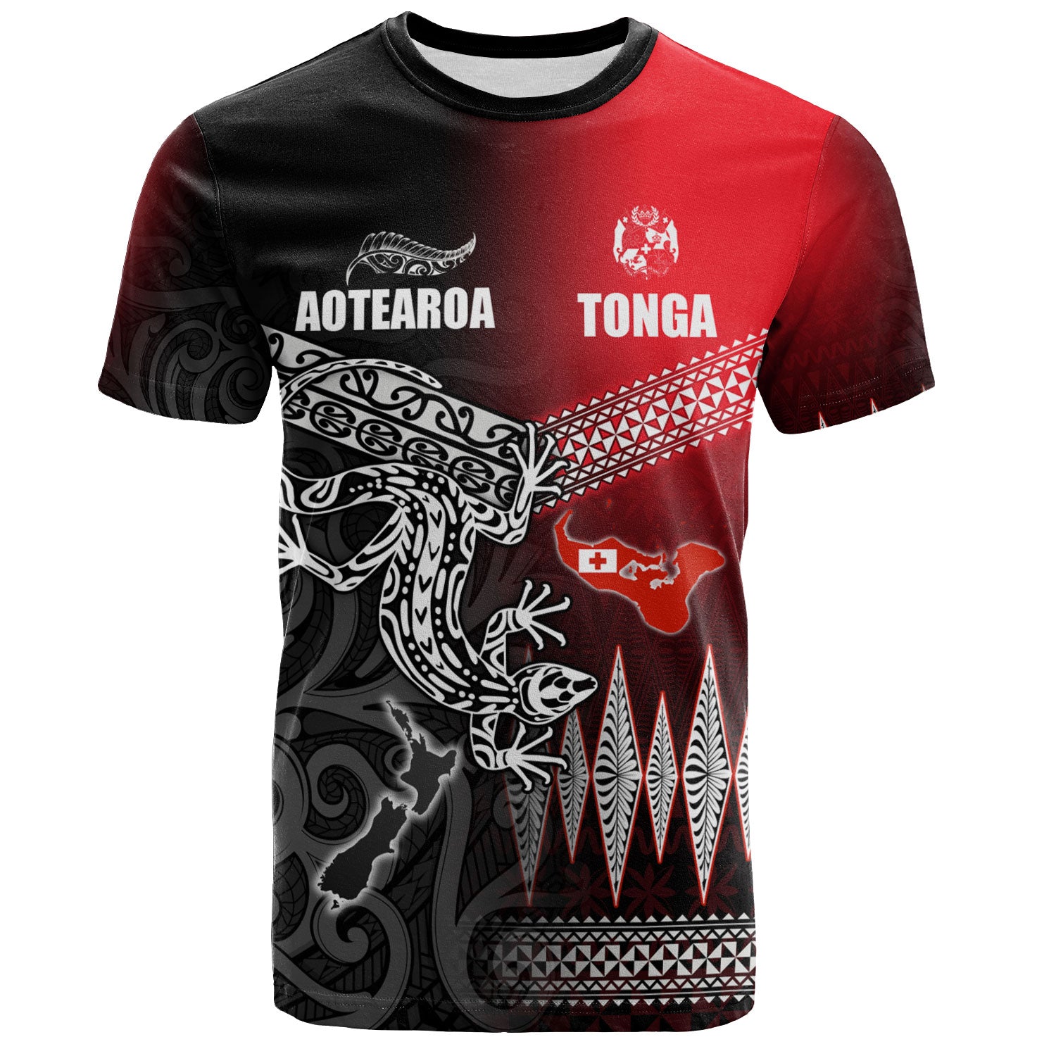 New Zealand Maori Aotearoa Tonga T-Shirt | Polynesian.co