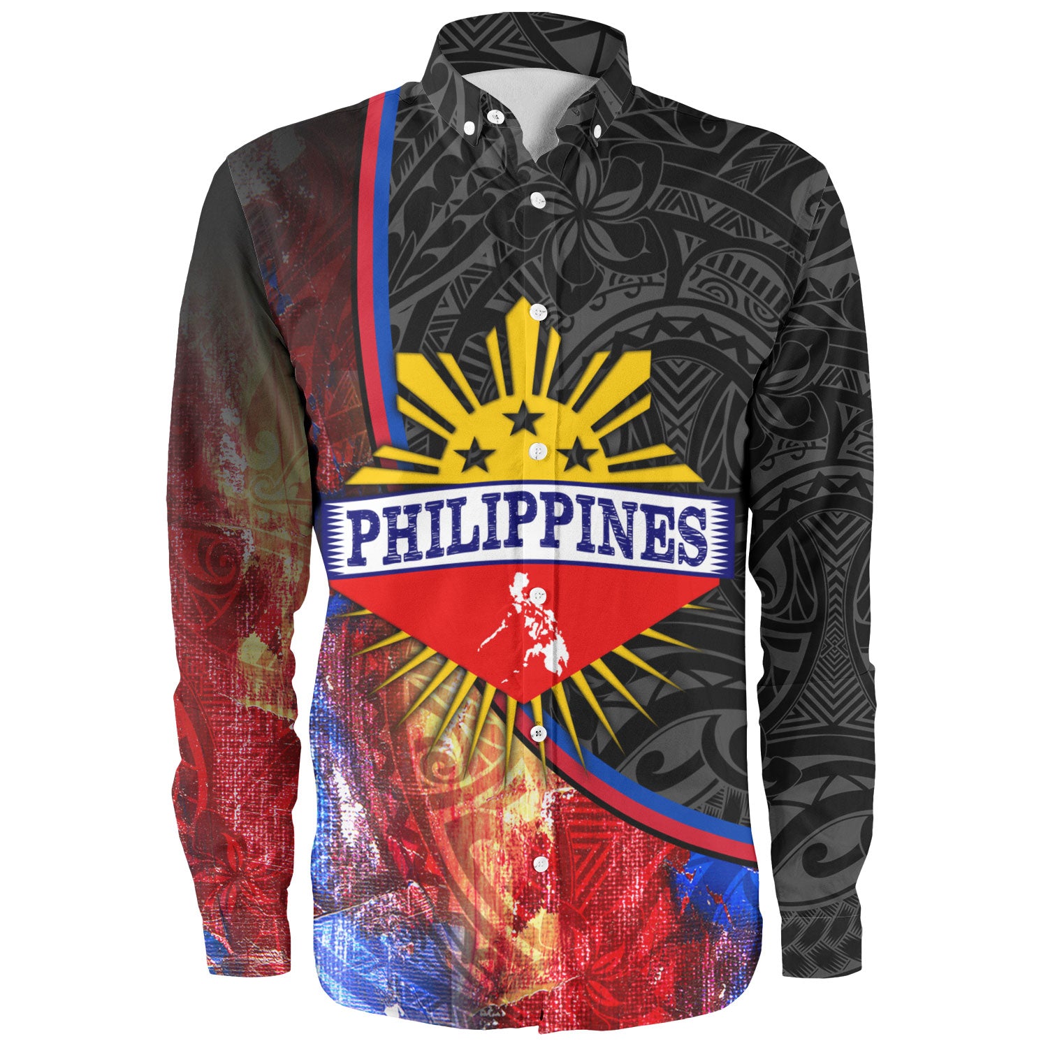 Philippines Filipinos Long Sleeve Shirt Filipinos Sun Grunge Background ...