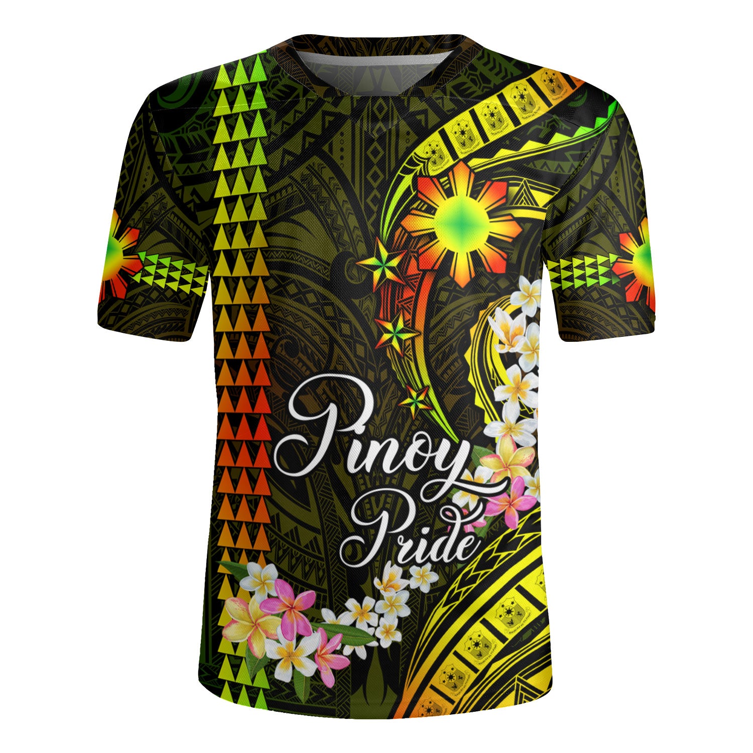 Philippines Filipinos Rugby Jersey Pinoy Pride Tribal Patterns Curve ...