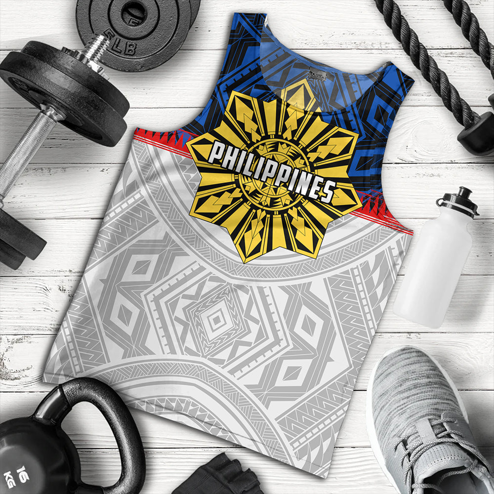 Philippines Tank Top Filipino Tribal Sun Flag | Polynesian.co