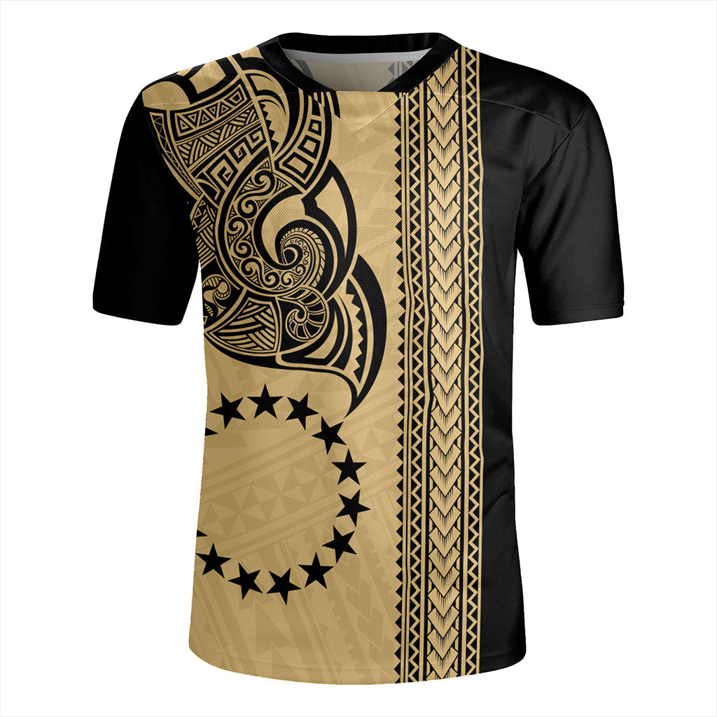 Cook Islands Rugby Jersey Polynesian Coat Of Arms Tribal Tattoo ...