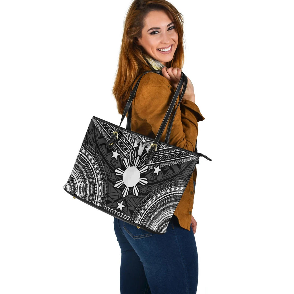 Philippines Filipino Cheif Tattoo Patterns Style Leather Totes ...