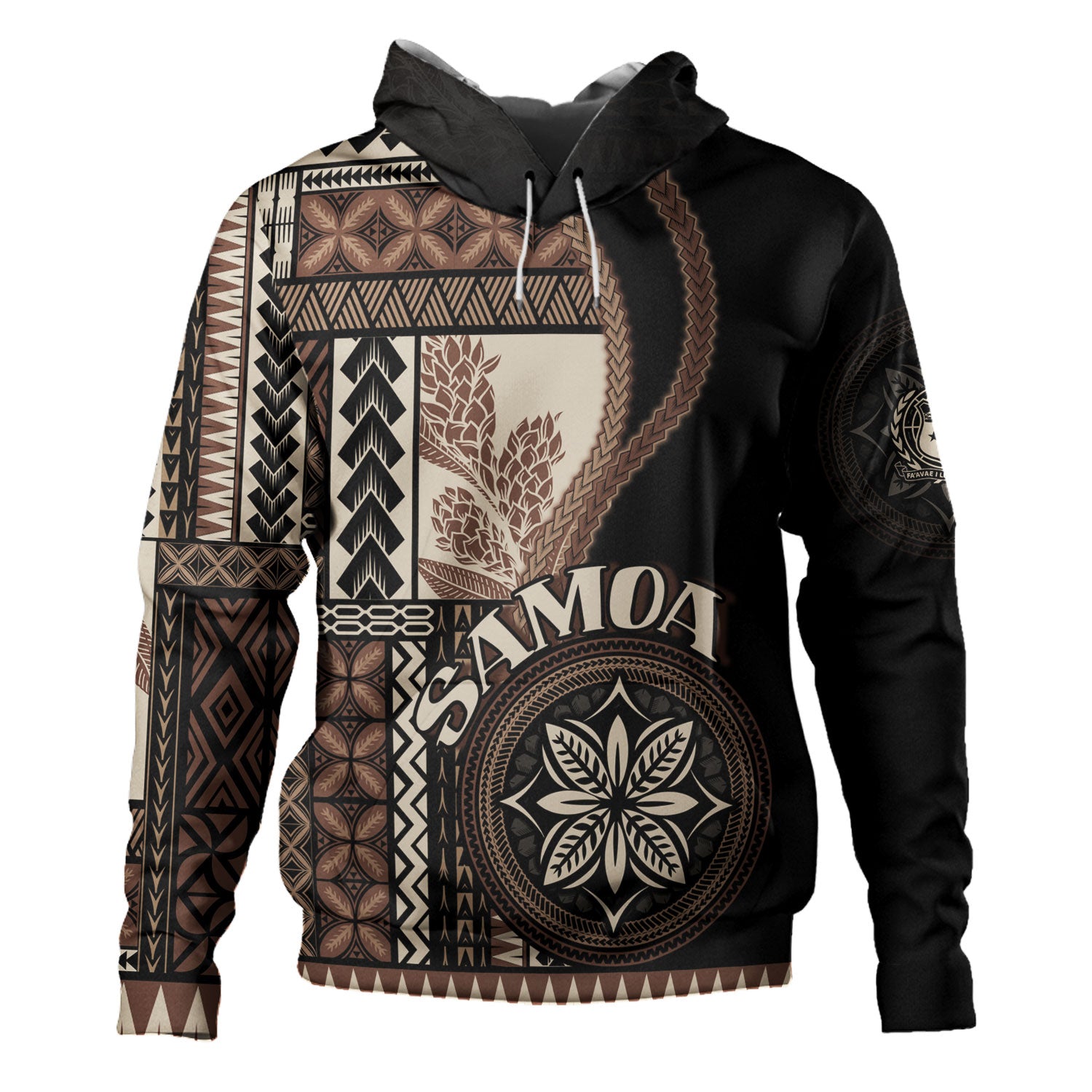 Samoa Hoodie Custom Samoan Siapo Motif Classic Style | Polynesian.co