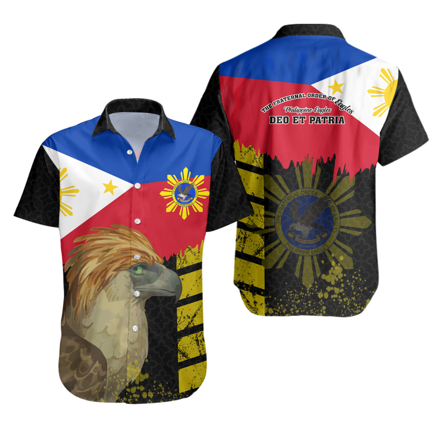 Philippines Short Sleeve Shirt - Philippine Eagles Filipino Flag ...