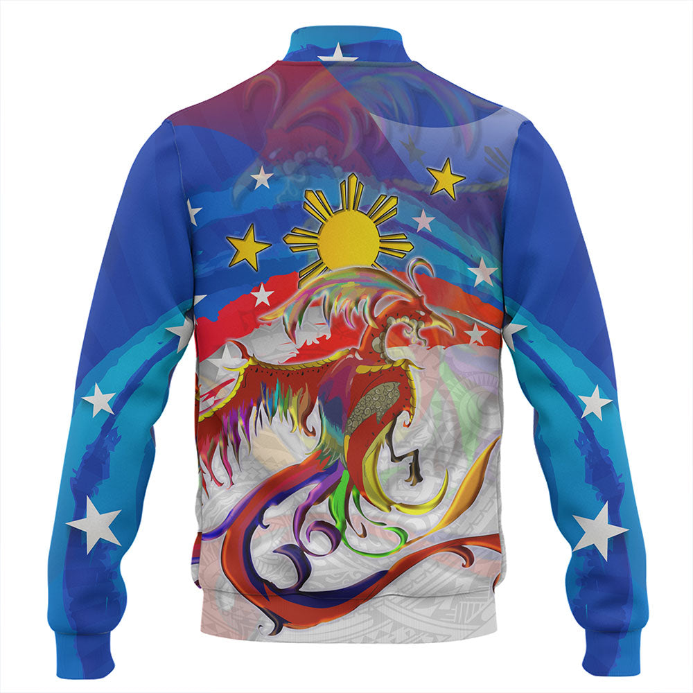 Philippines Filipinos Baseball Jacket Sarimanok Maranao With Filipino ...