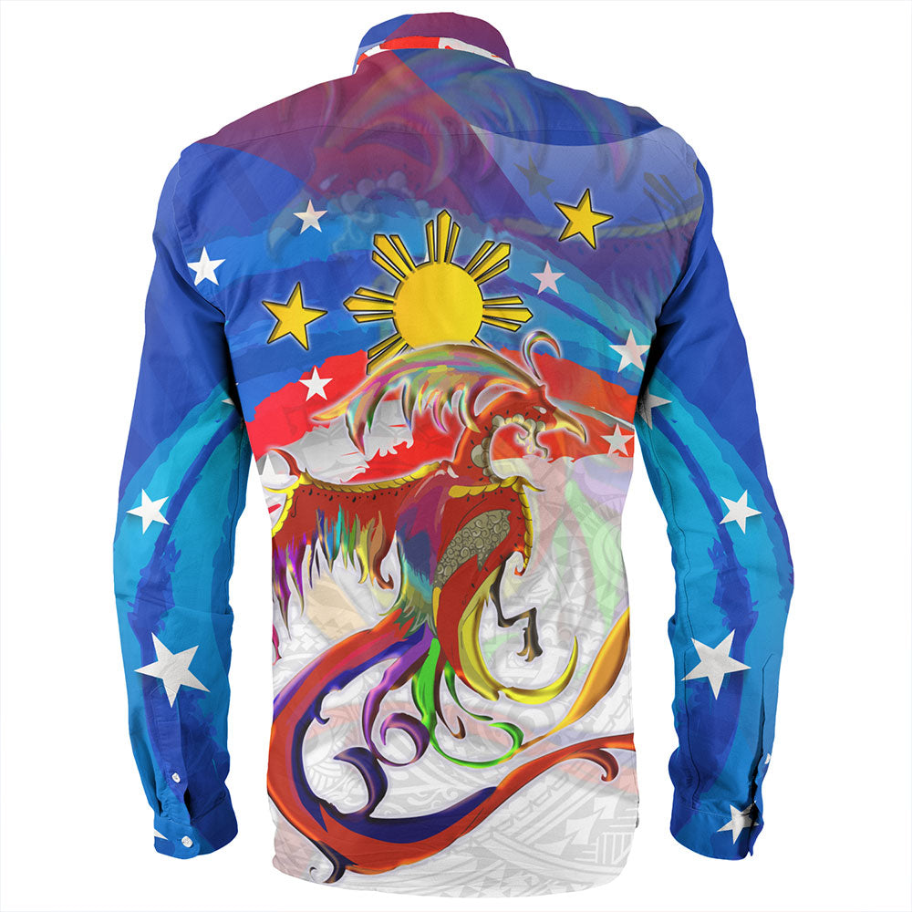 Philippines Filipinos Long Sleeve Shirt Sarimanok Maranao With Filipino ...