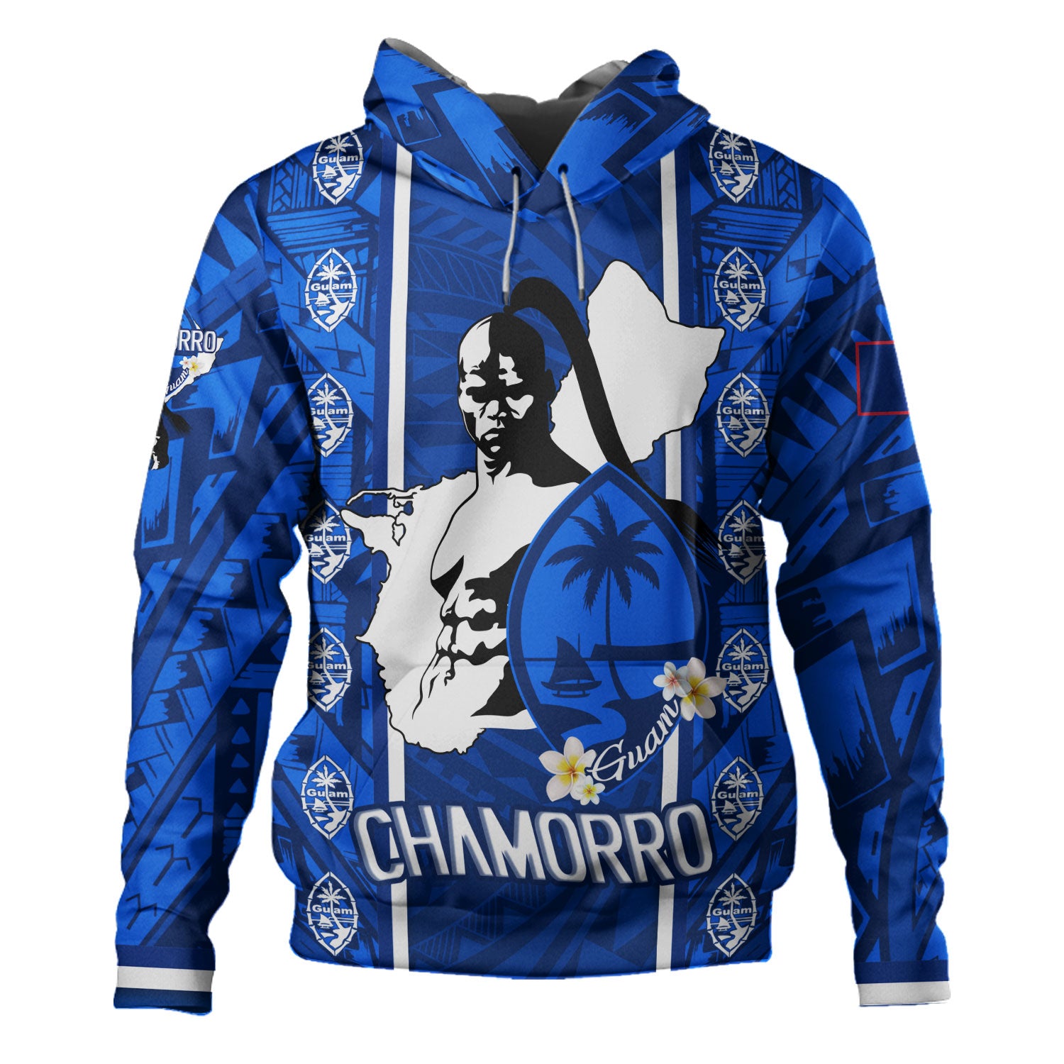 Guam Custom Personalised Hoodie Chamorro Warrior Traditional Tribal ...