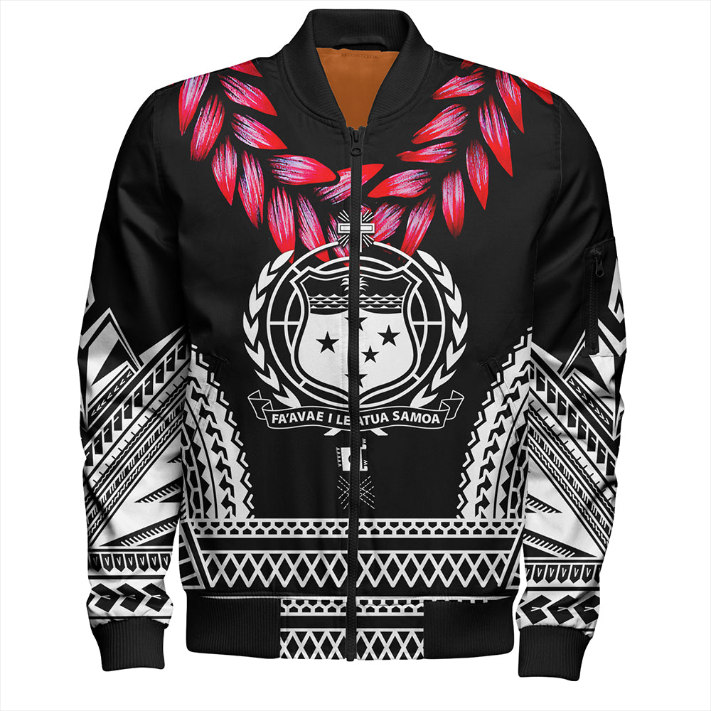 The Samoan Chief Bomber Jacket Black | Polynesian.co