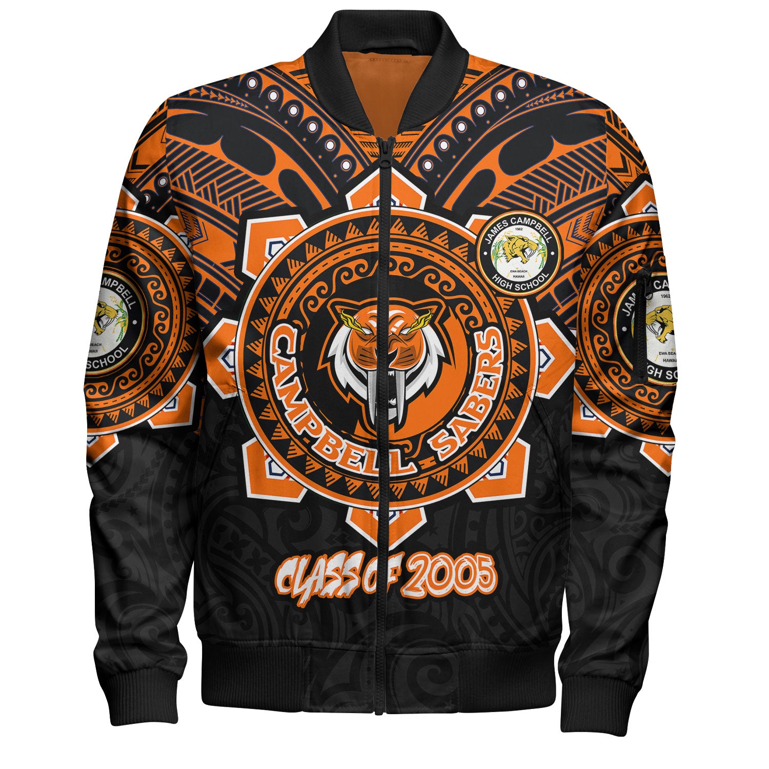 Hawaii Bomber Jacket Custom James Campbell High School SaberNation ...