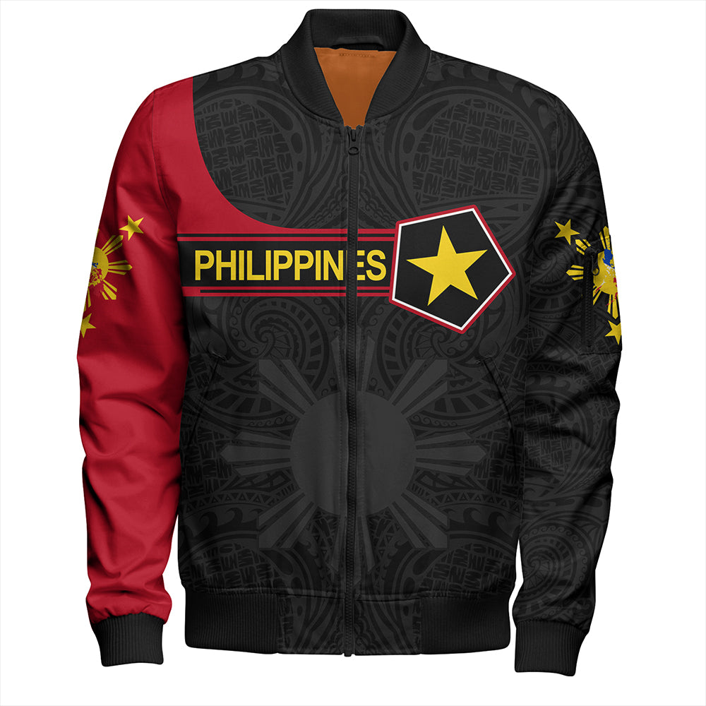 Philippines Bomber Jacket Custom Polynesian Filipino Simple Style ...
