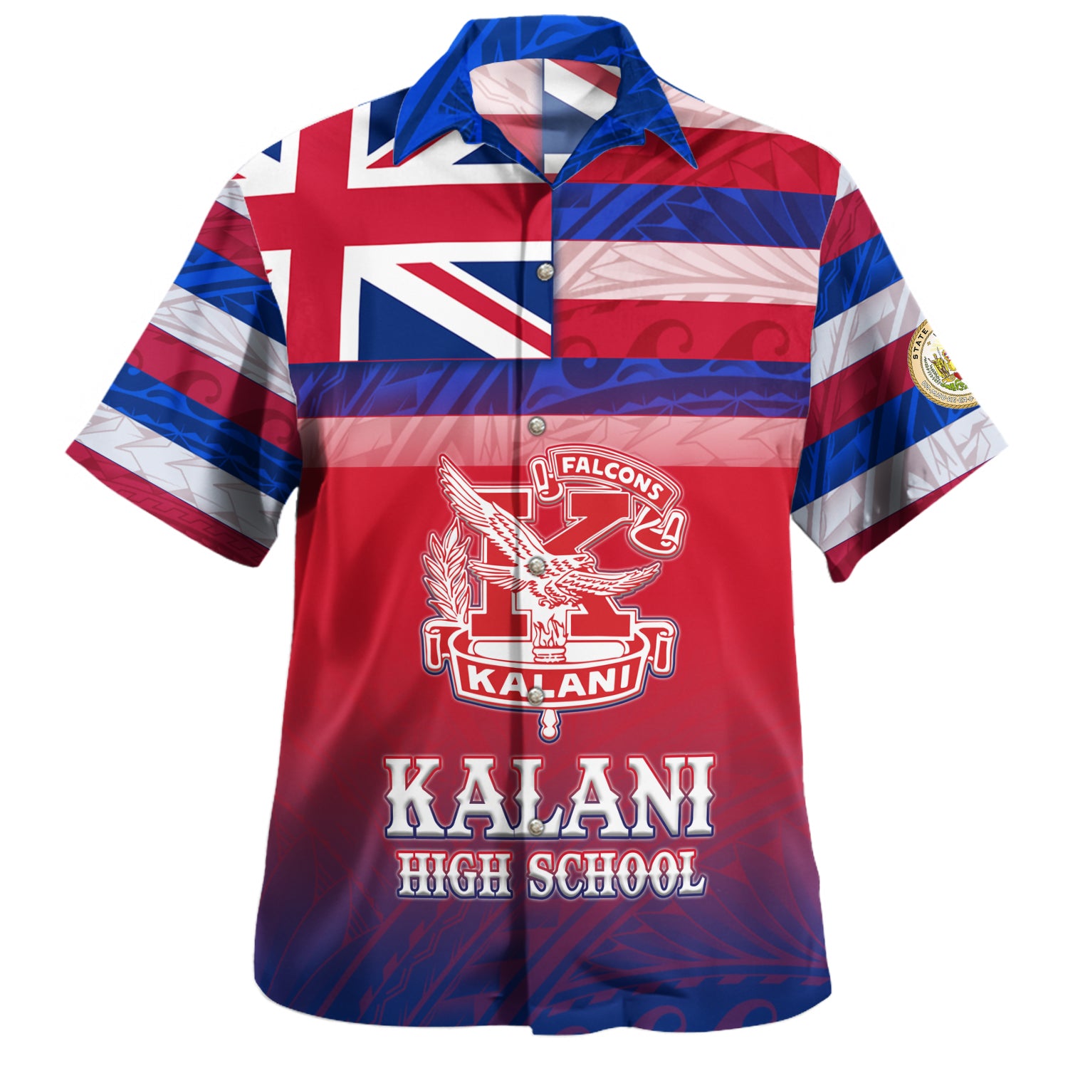 Hawaii Kalani High School Hawaii Shirt Flag Color With Traditional ...
