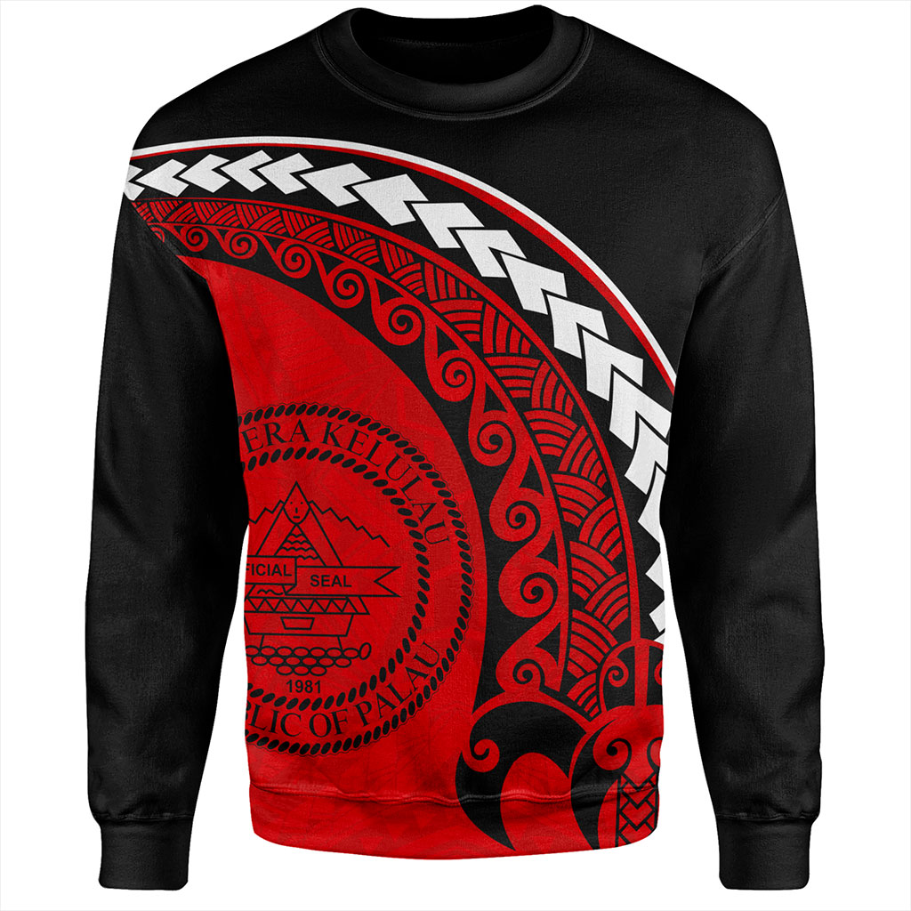 Palau Sweatshirt Turtle Polynesian Tribal Coat Of Arms | Polynesian.co