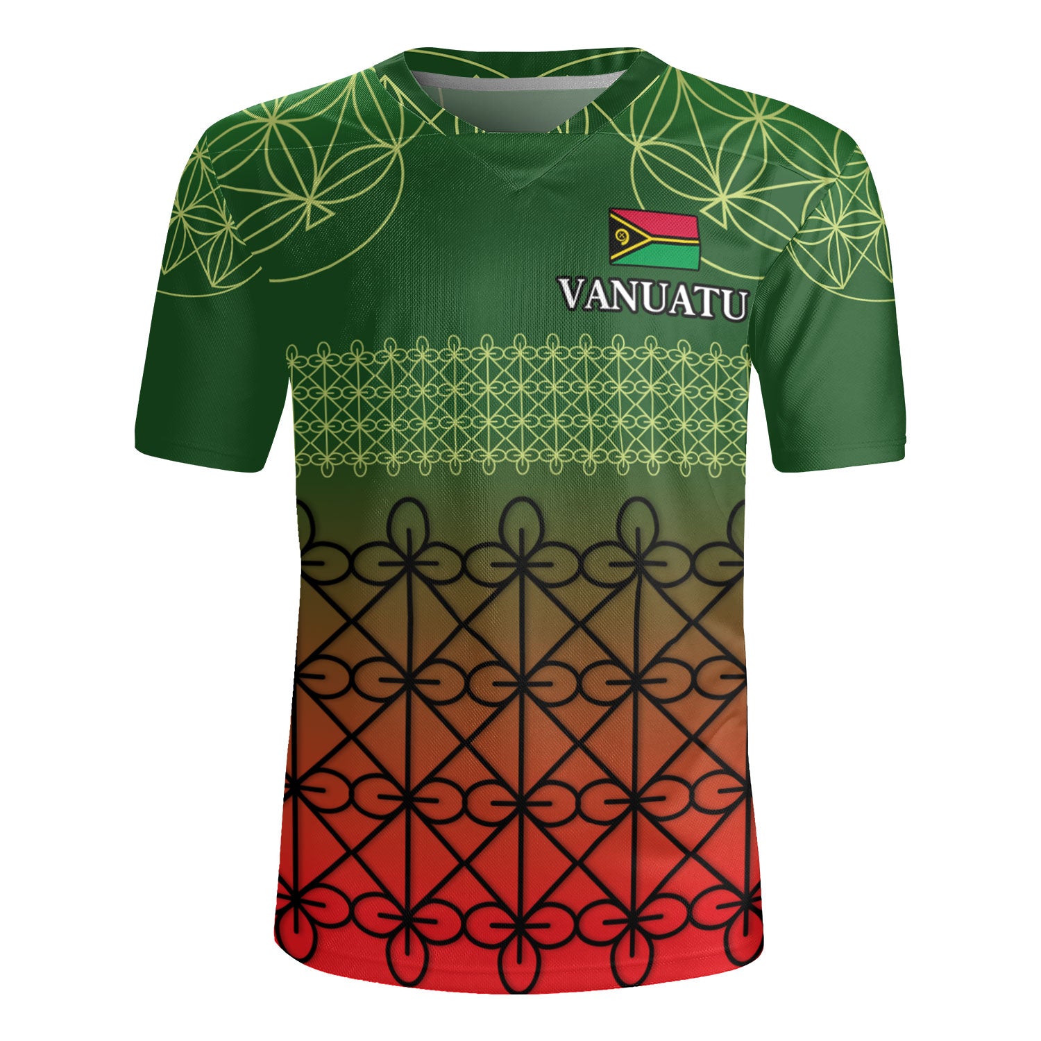 Vanuatu Rugby Jersey Custom Seal Flag Color Mutis En Atan Design ...