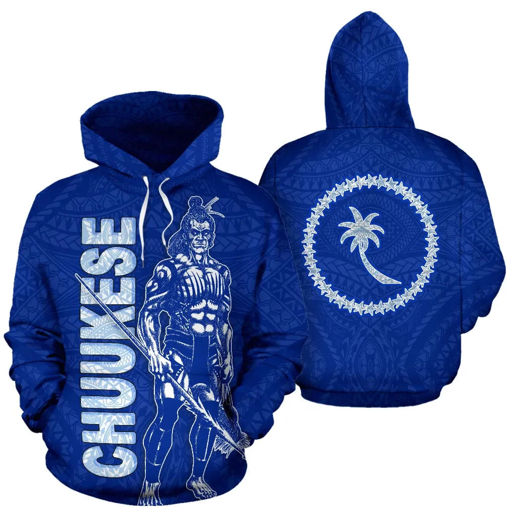 Chuuk Hoodie - Micronesia Chuukese Warrior Flag Color | Polynesian.co