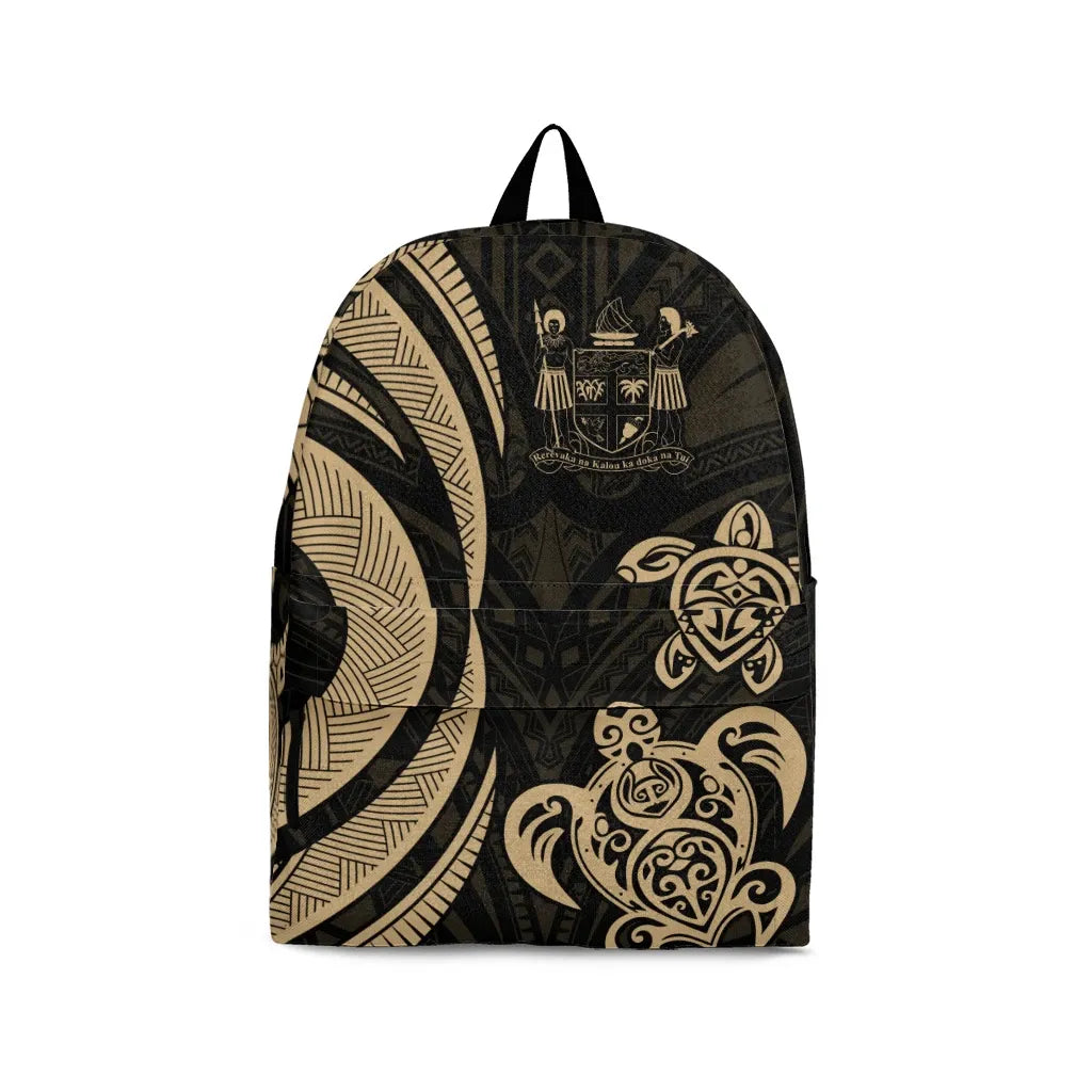Fiji Backpack - Gold Tentacle Turtle Crest | Polynesian.co
