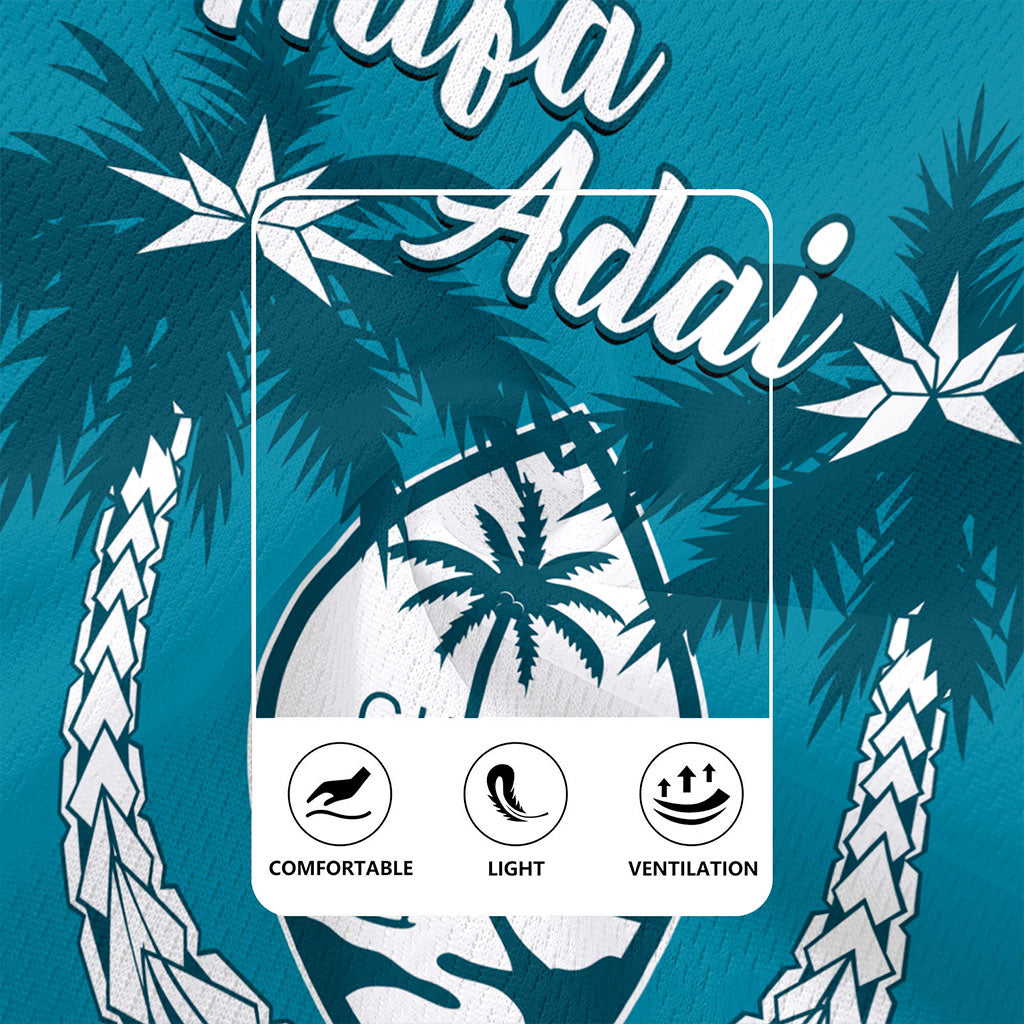 Guam Rugby Jersey Coconut Tree With Coat Of Arms | Polynesian.co