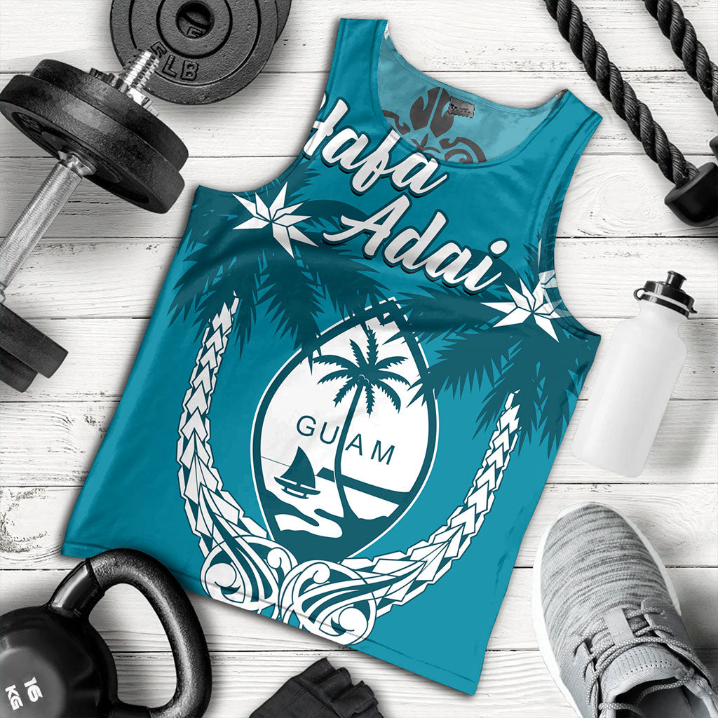 Guam Tank Top Coconut Tree With Coat Of Arms | Polynesian.co