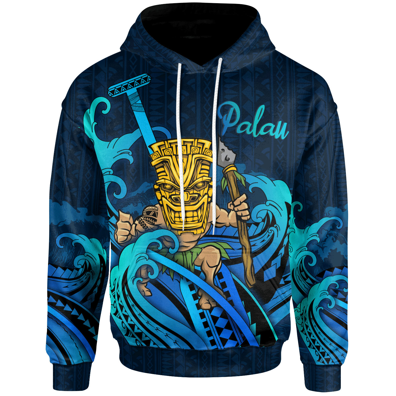 Palau Hoodie - Tiki And Waves | Polynesian.co