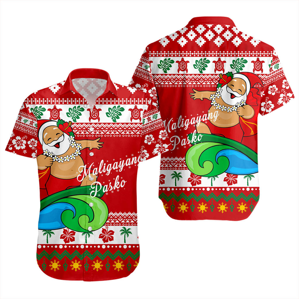 Philippines Filipinos Short Sleeve Shirt Santa Claus Ho Ho Ho Christmas ...