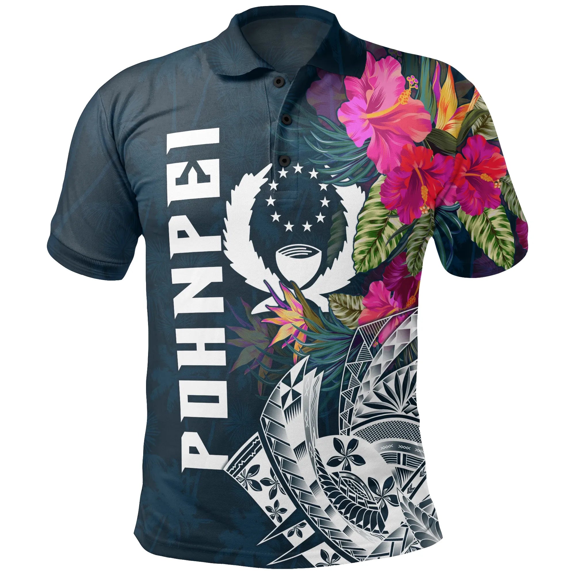 Pohnpei Polo Shirt - Pohnpei Summer Vibes | Polynesian.co