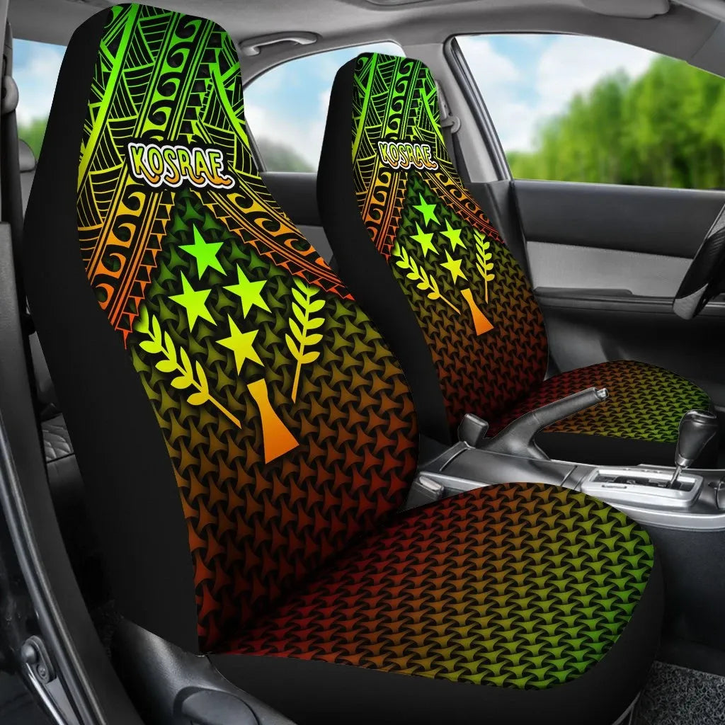 Polynesian Kosrae Car Seat Covers - Reggae Vintage Polynesian Patterns ...