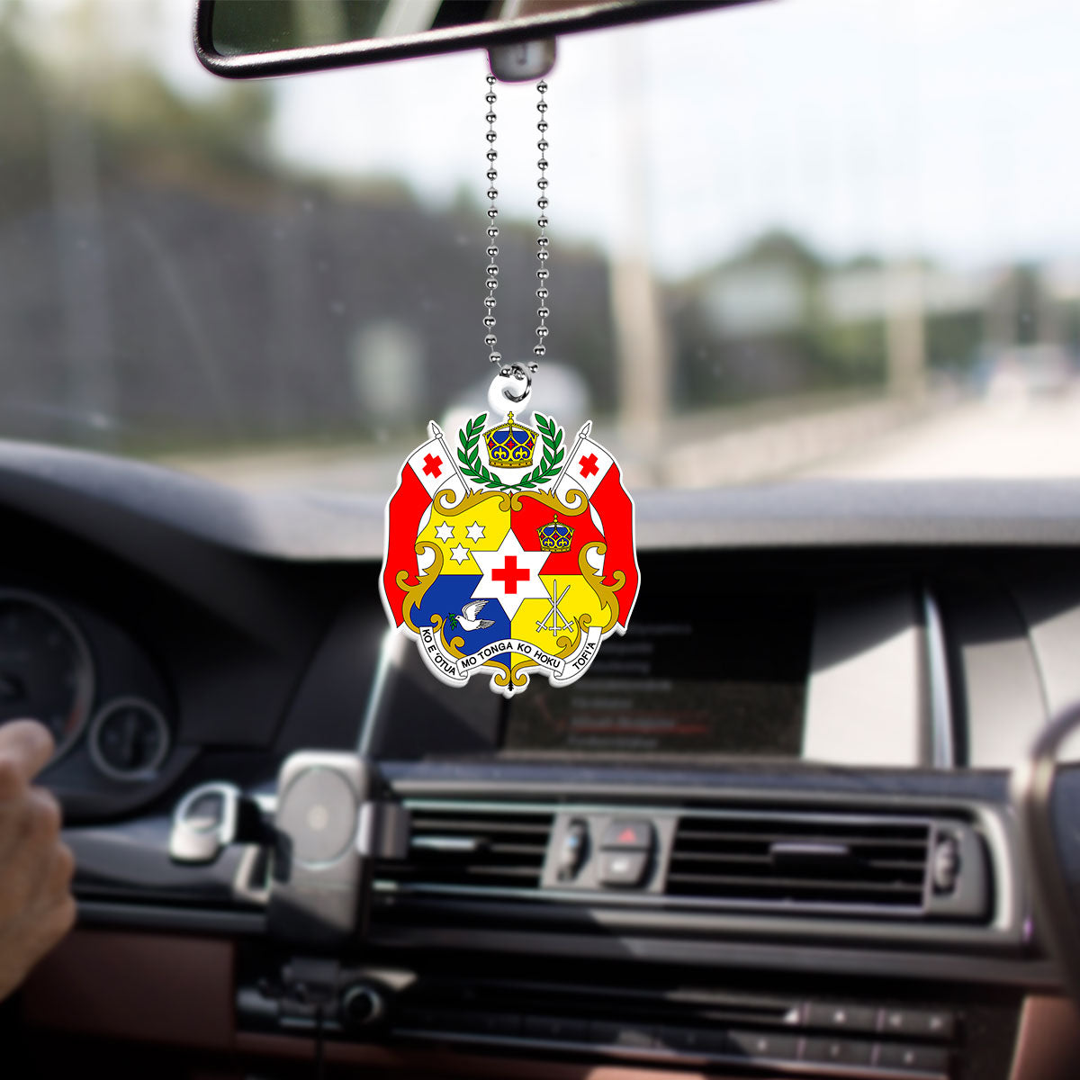 Tonga Car Hanging Ornament Coat Of Arms | Polynesian.co