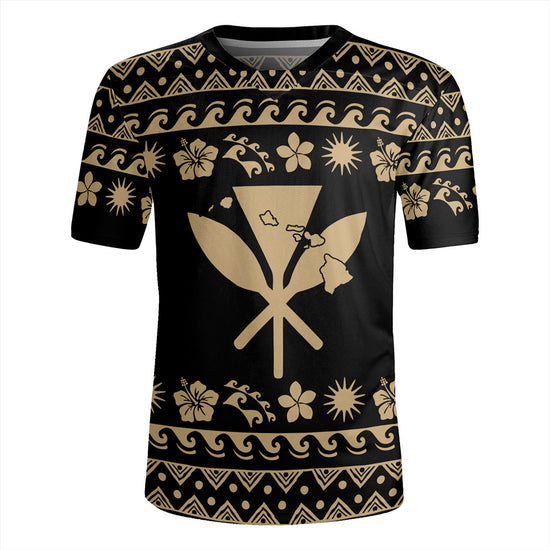 Hawaii Rugby Jersey Kanaka Map Vintage Set Hawaiian Symbols | Polynesian.co